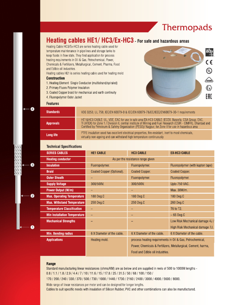 Heating Cables | PDF