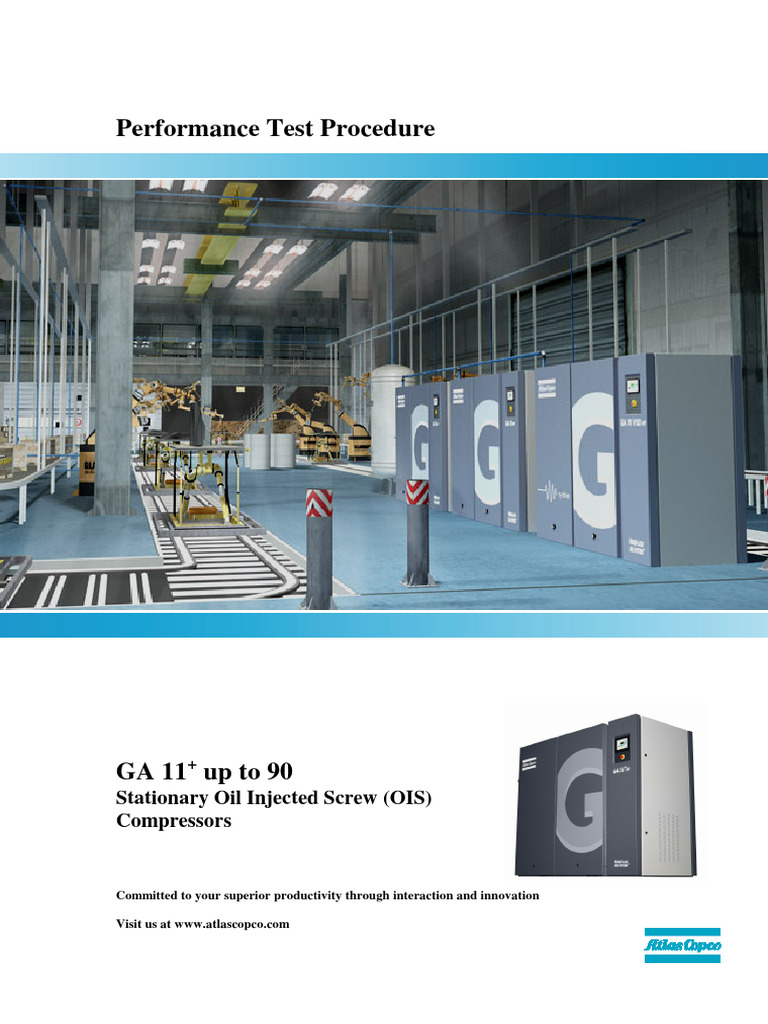 Performance Testing for GA 11+ Compressors | PDF | Valve | Pressure