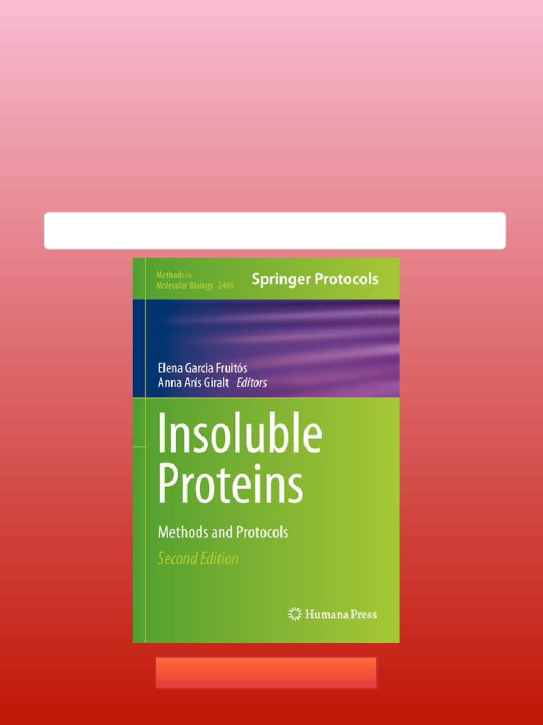 Insoluble Proteins Elena Garcia Fruitós Anna Arís Giralt Complete ...