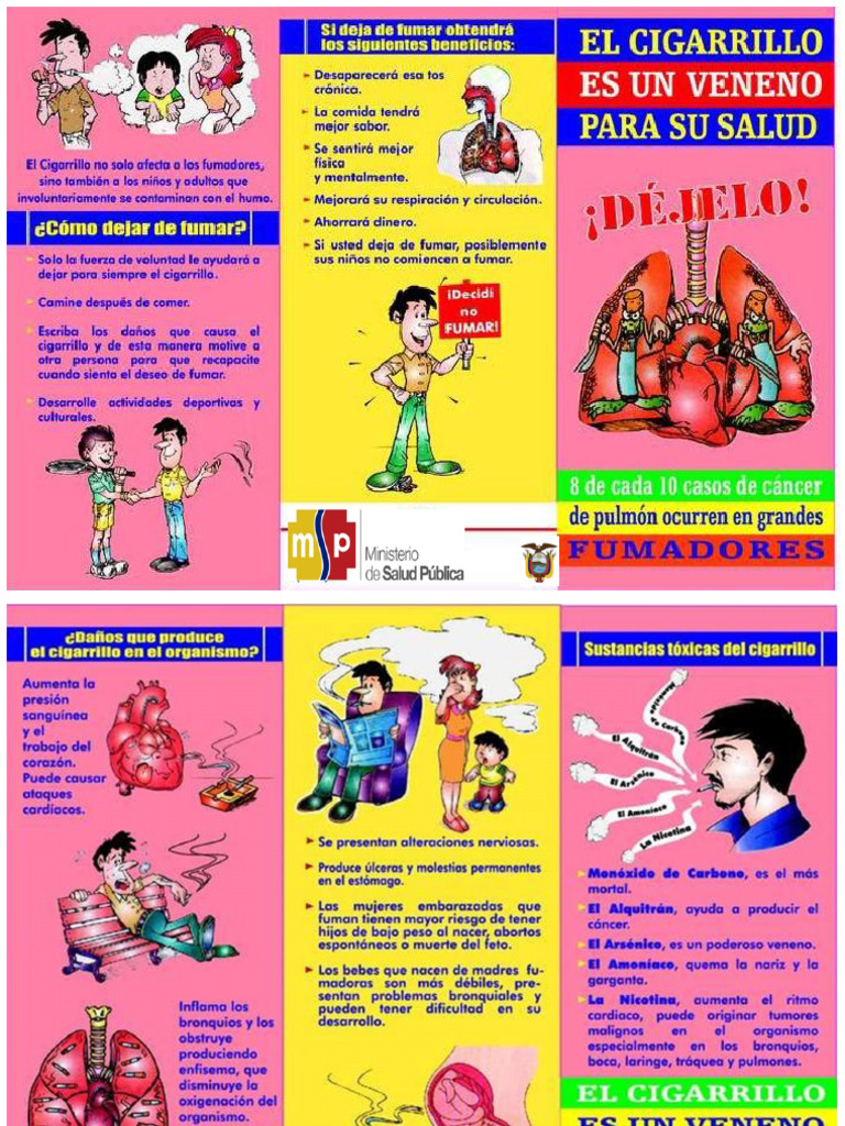 Tríptico de Prevención Del Cigarrillo - Cliente - Ministerio de Salud ...