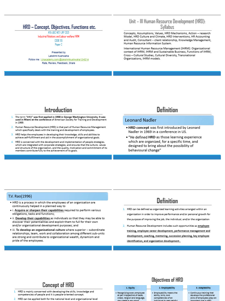 4 HRD Unit4 | PDF | Human Resource Management | Performance Appraisal
