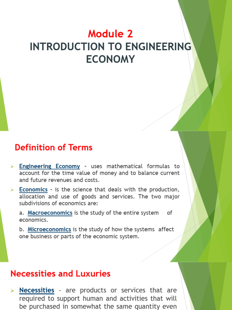 2 Introduction To Engineering Economy | PDF | Demand | Supply (Economics)