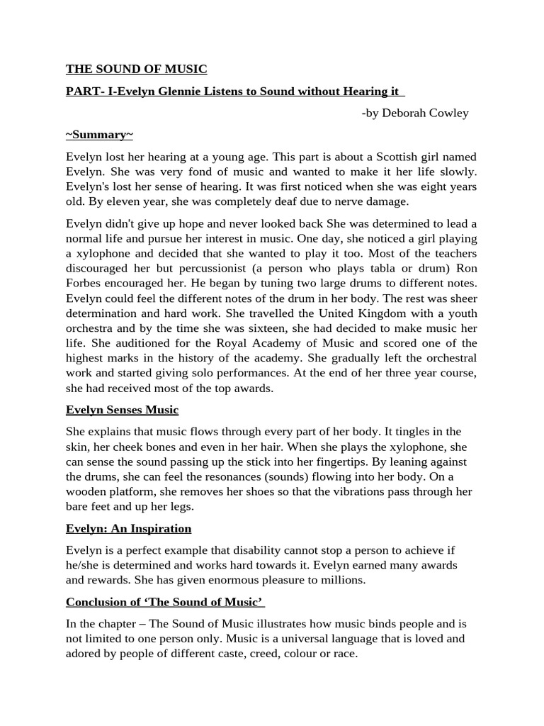 CH 2-The Sound of Music Notes Part I and II | PDF