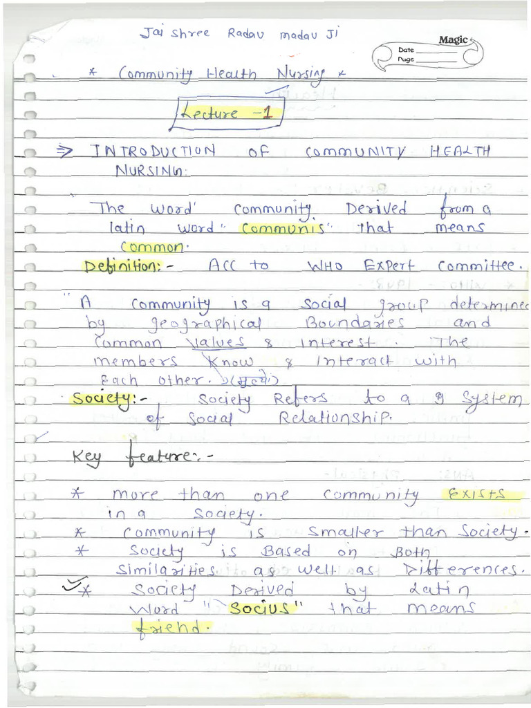 CHN Updated Notes | PDF