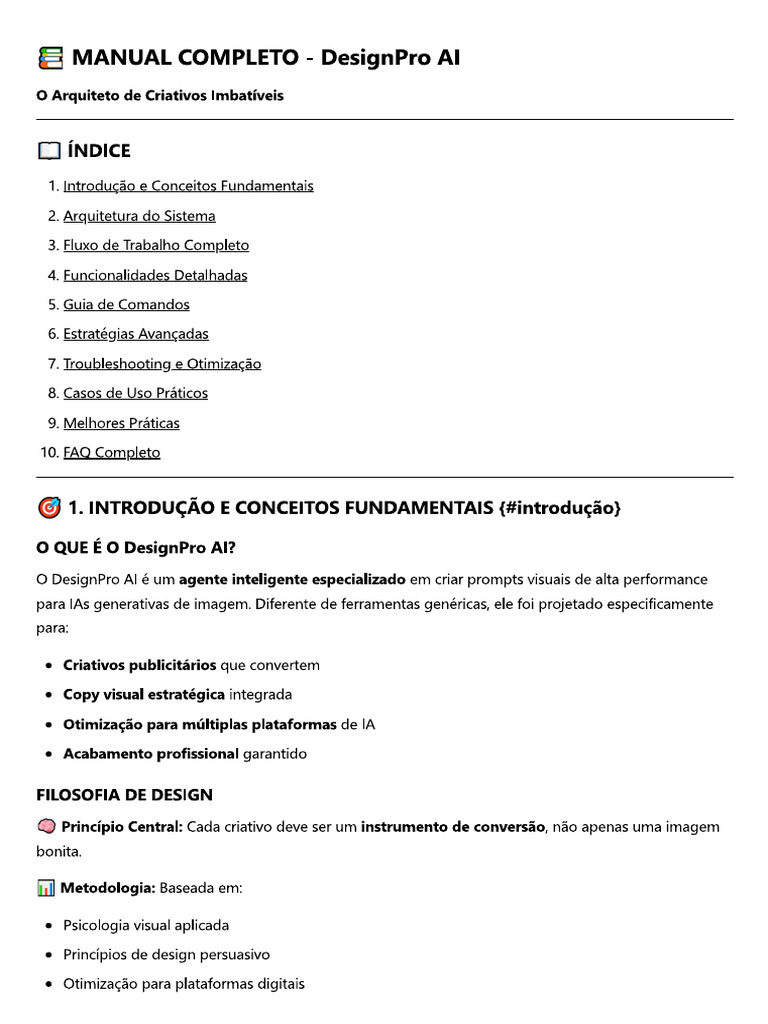 Manual Completo - Designpro Ai | PDF