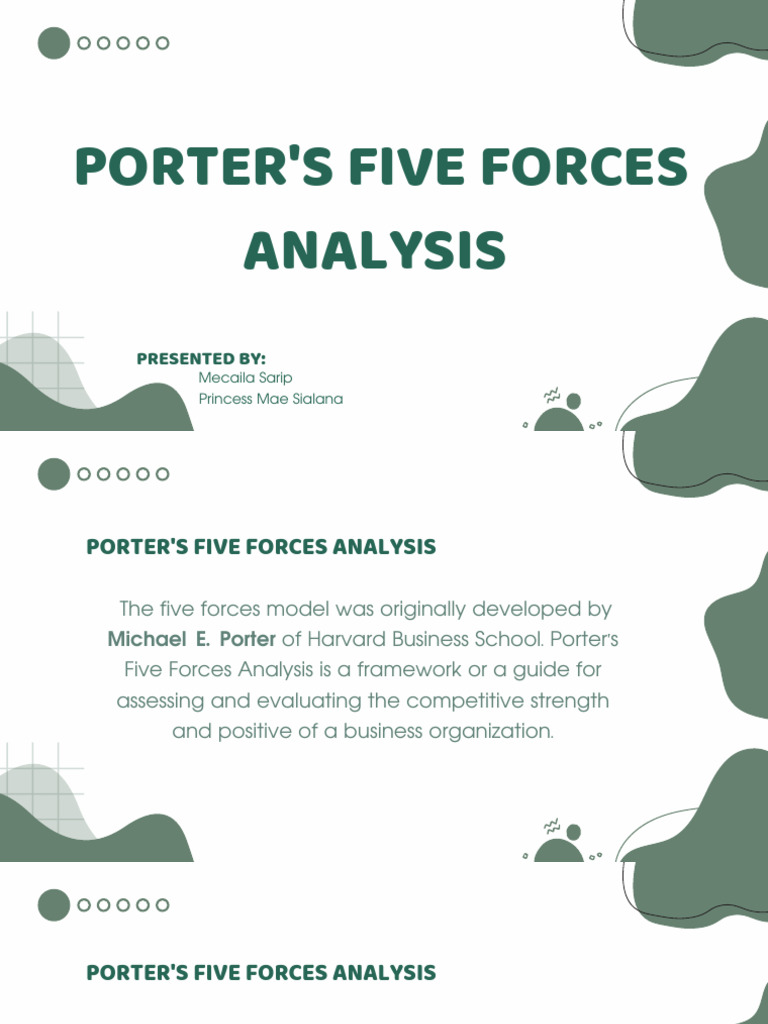 Porter's Five Forces Analysis | PDF | Business Economics | Economies