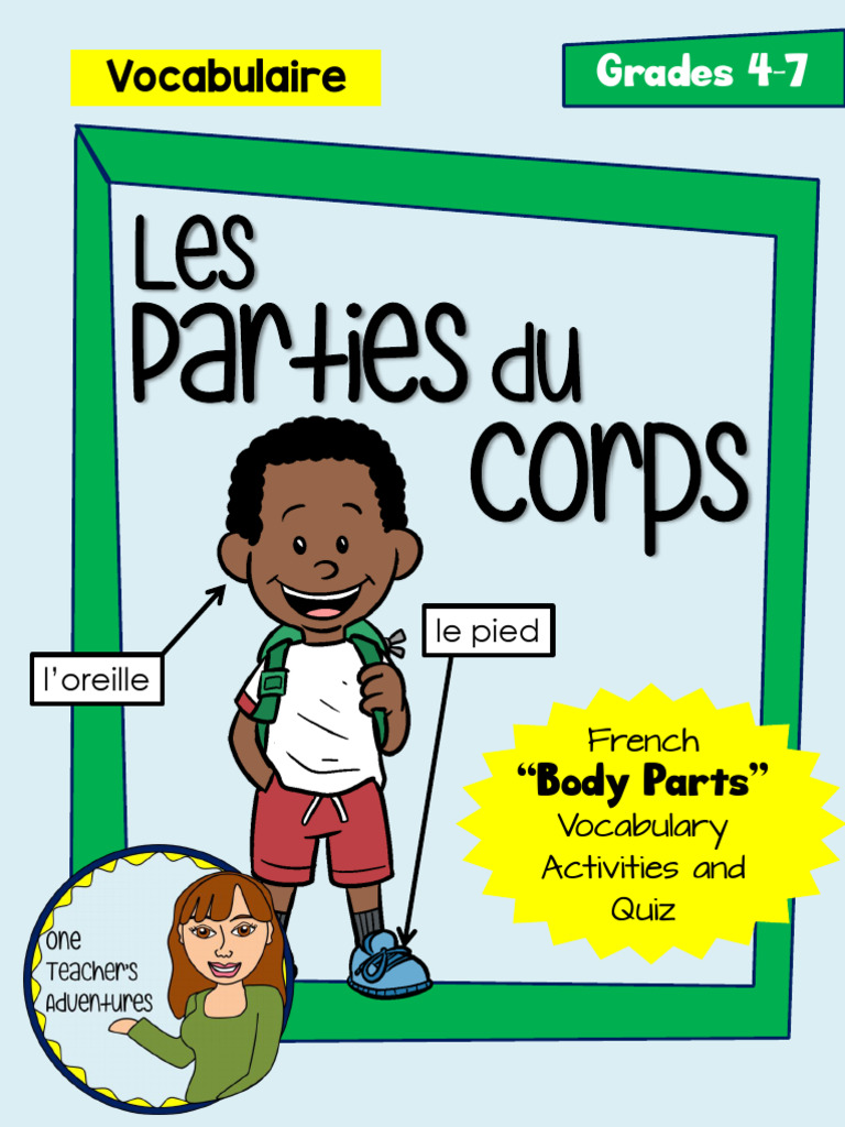 French Body Parts Activities for Kids | PDF