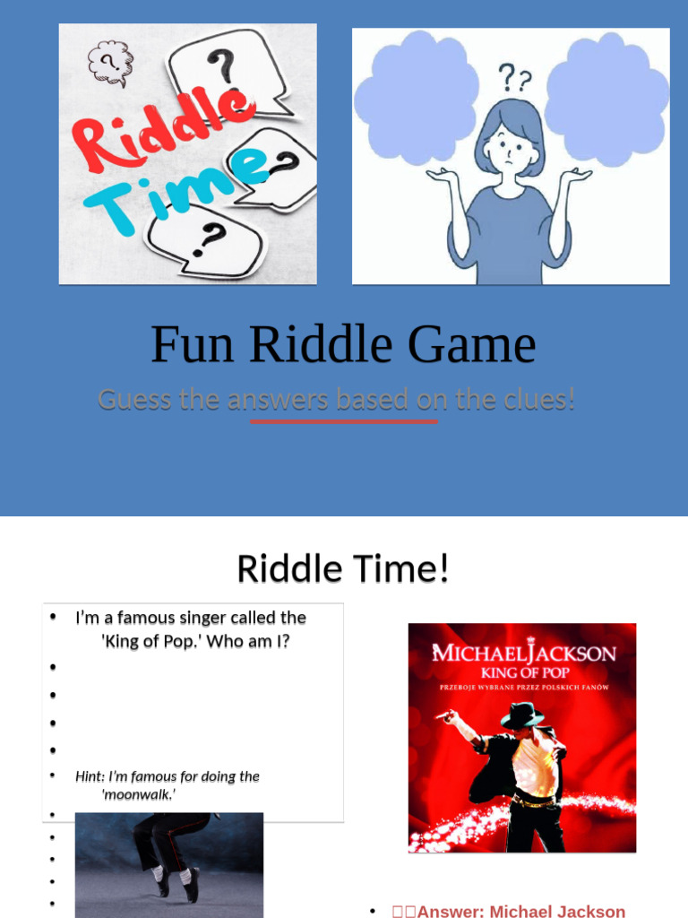 Riddle Game Presentation | PDF