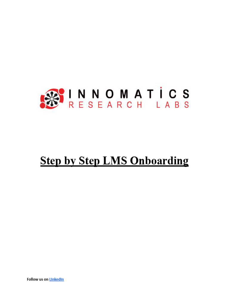 Lms Onboarding Pdf