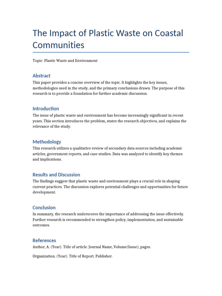 Sample Research Paper 1 | PDF
