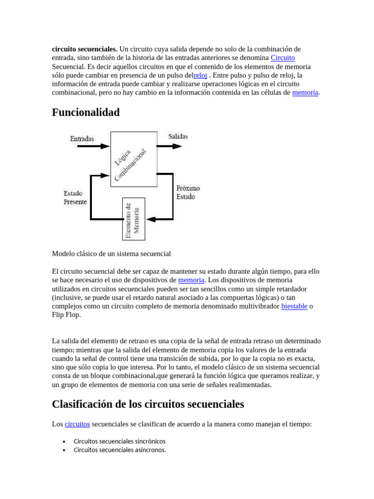 Circuito Secuenciales | PDF | Electrónica digital | Informática