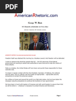 George W. Bush - 911 Address To The Nation | PDF | September 11 Attacks