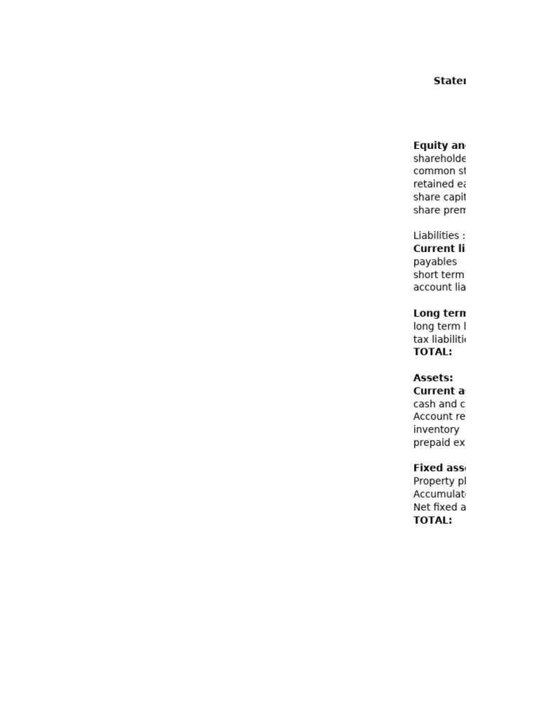ABC & Co. Balance Sheet Overview | PDF