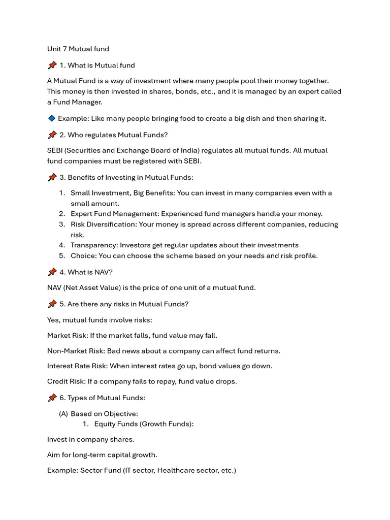 Understanding Mutual Funds: A Guide | PDF | Investment Fund | Mutual Funds