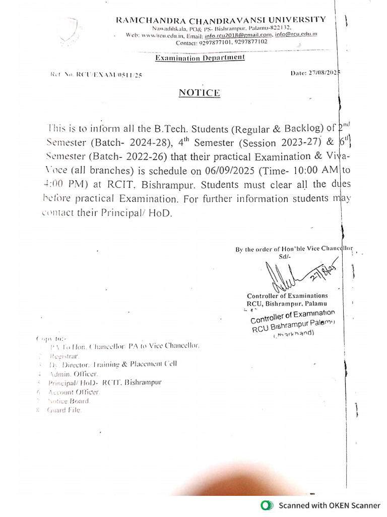 Practical Schedule | PDF