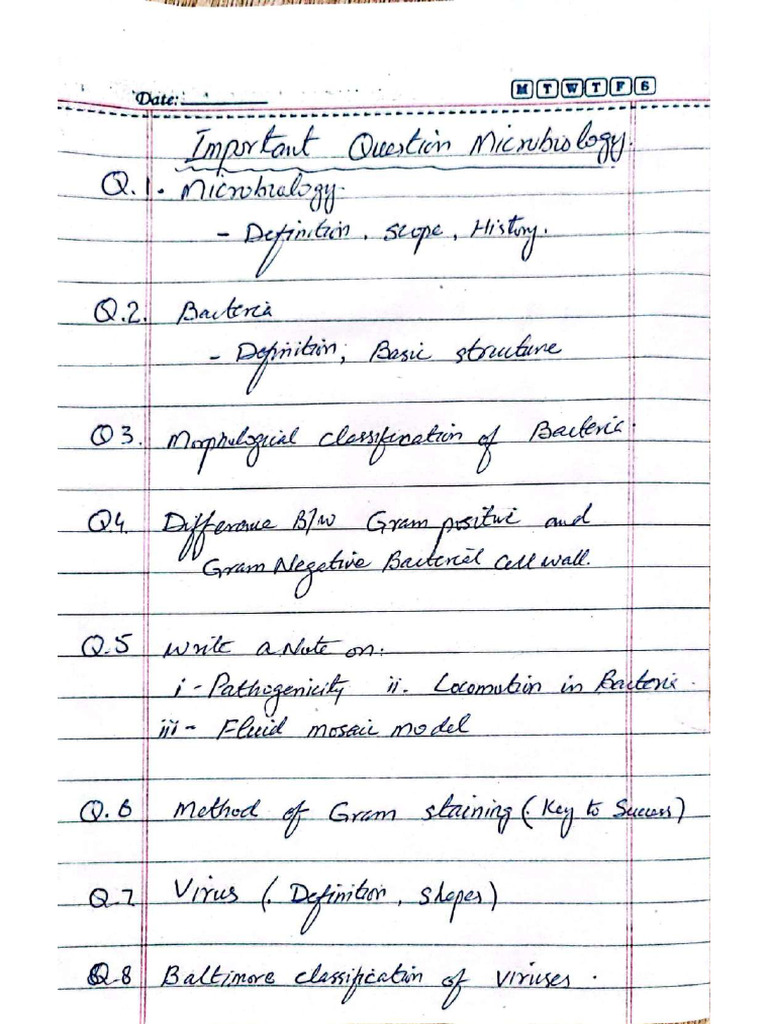 Microbiology Imp Questions Compressed 1 | PDF