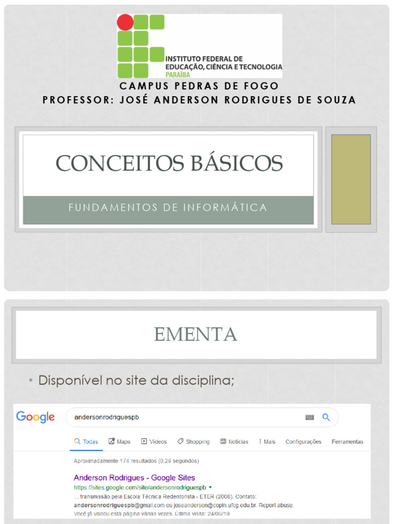 Fundamentos1 - 1 - ConceitosBásicos | PDF | Circuito integrado | Microprocessador
