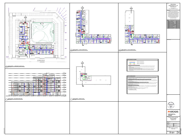 .g1201 - Fire Safety Plans & Section | PDF | Building Engineering