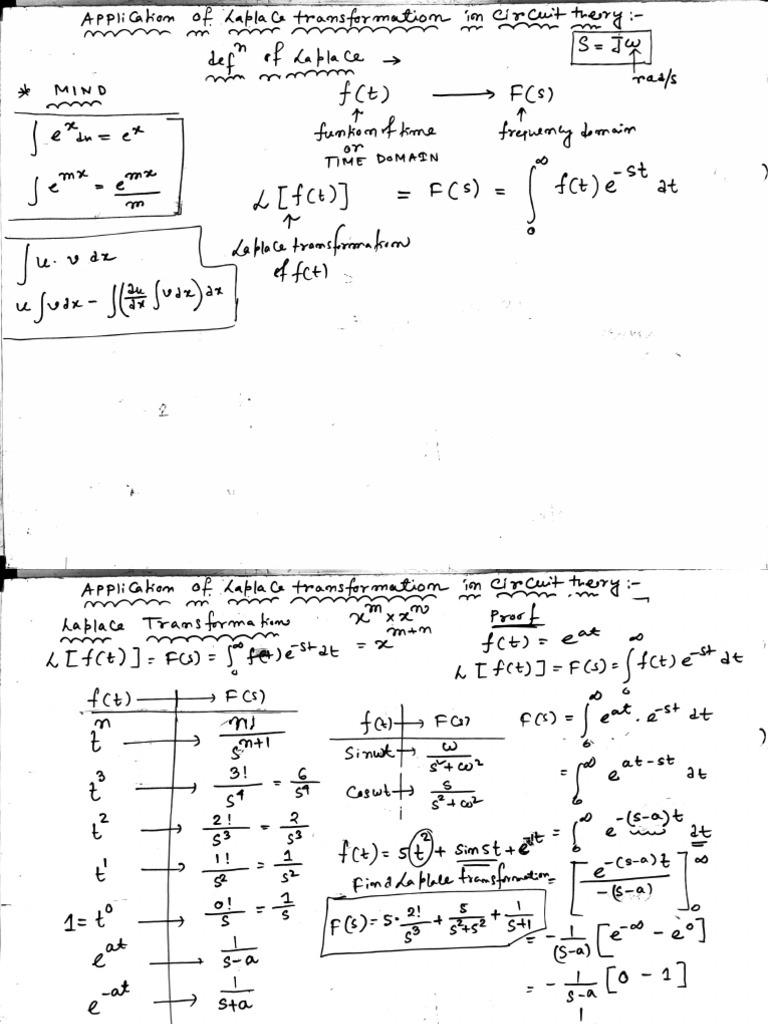 Laplace Transformation-1 250823 213741 | PDF