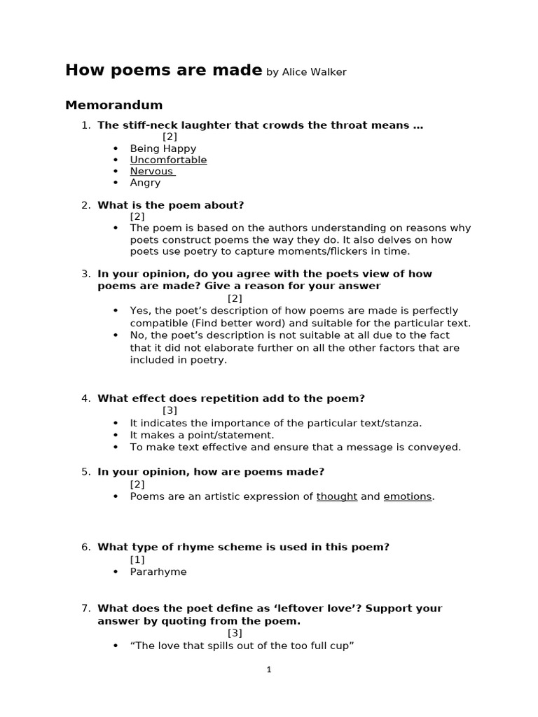 Analysis of Alice Walker's Poetry | PDF