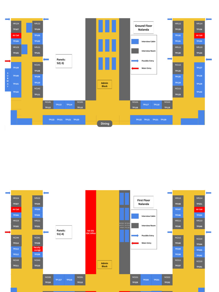 Nalanda Floor Plan 2022-23 - Full Plan | PDF