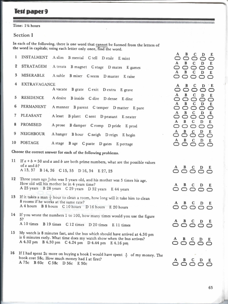 Mental Abilty Questions | PDF