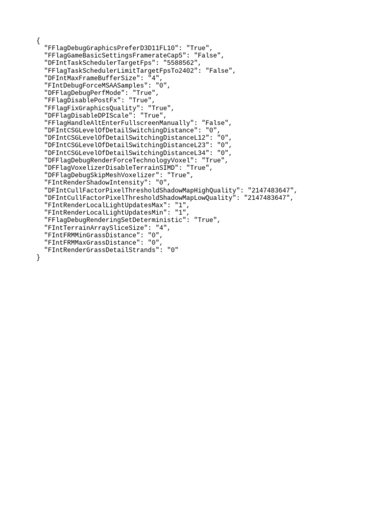 FPS Unlocker Configuration Settings | PDF