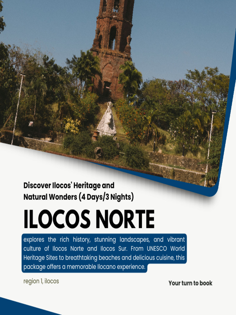 Ilocos Heritage Tour: 4 Days Adventure | PDF | Hospitality Industry