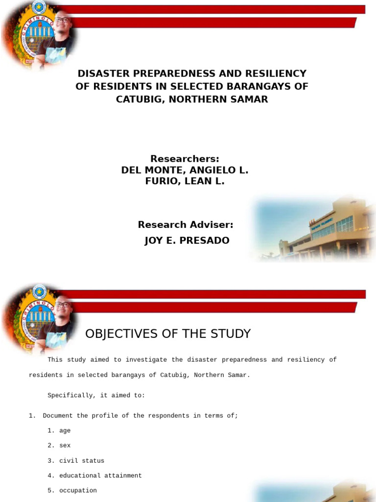 Disaster Preparedness in Catubig, Samar | PDF | Emergency Management ...