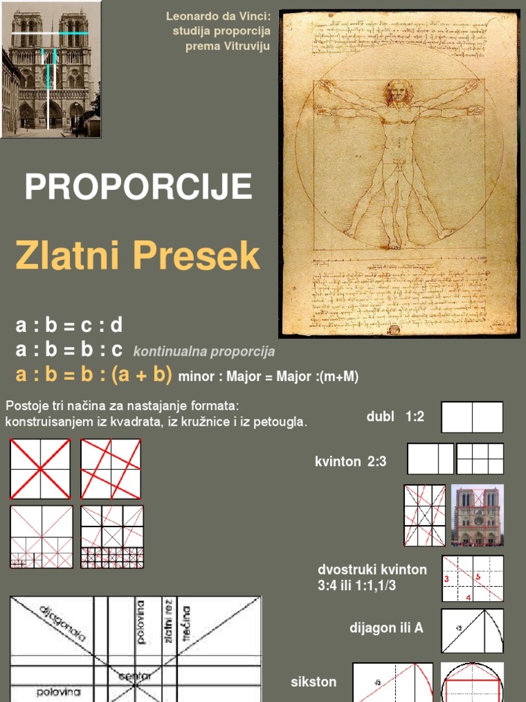 Proporcije I Zlatni Presek | PDF