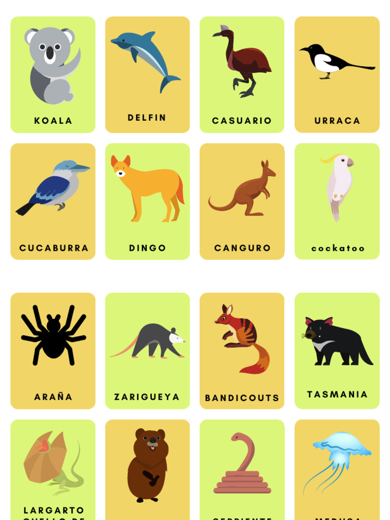 Juego Memorice Animals | PDF