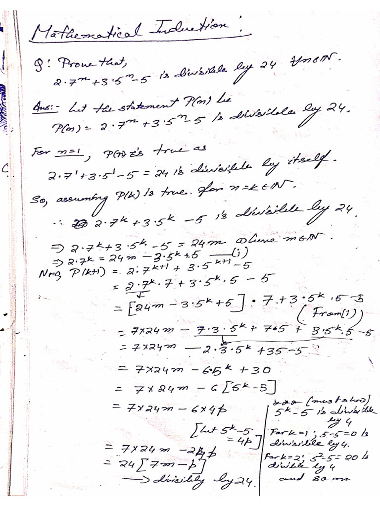Mathematical Induction | PDF