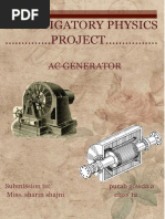 PHYsics Class12 Project Report Cbse 2020-2021 On Topic Ac Generator ...
