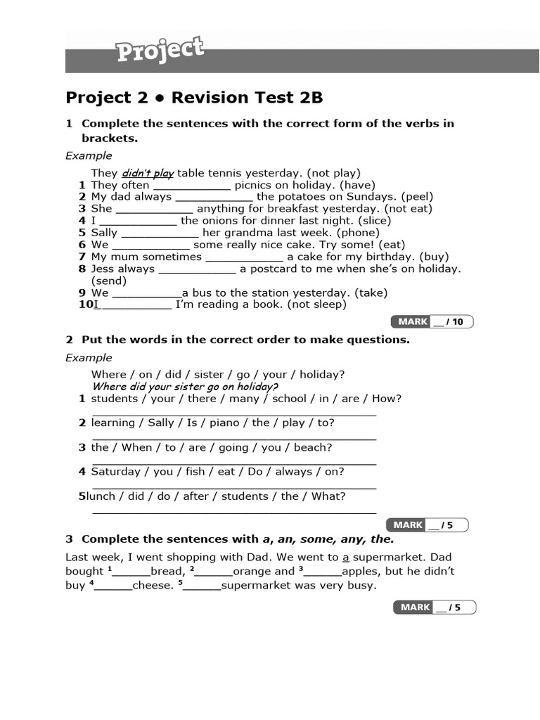 English Grammar Practice Exercises | PDF | Lunch | Foods