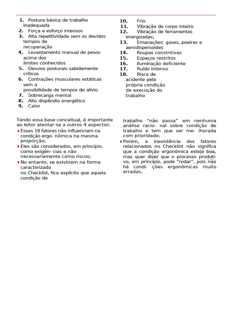 Checklist para AEP | PDF | Tempo