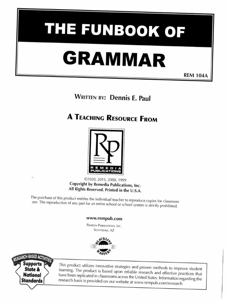 The Fun Grammar Book | PDF