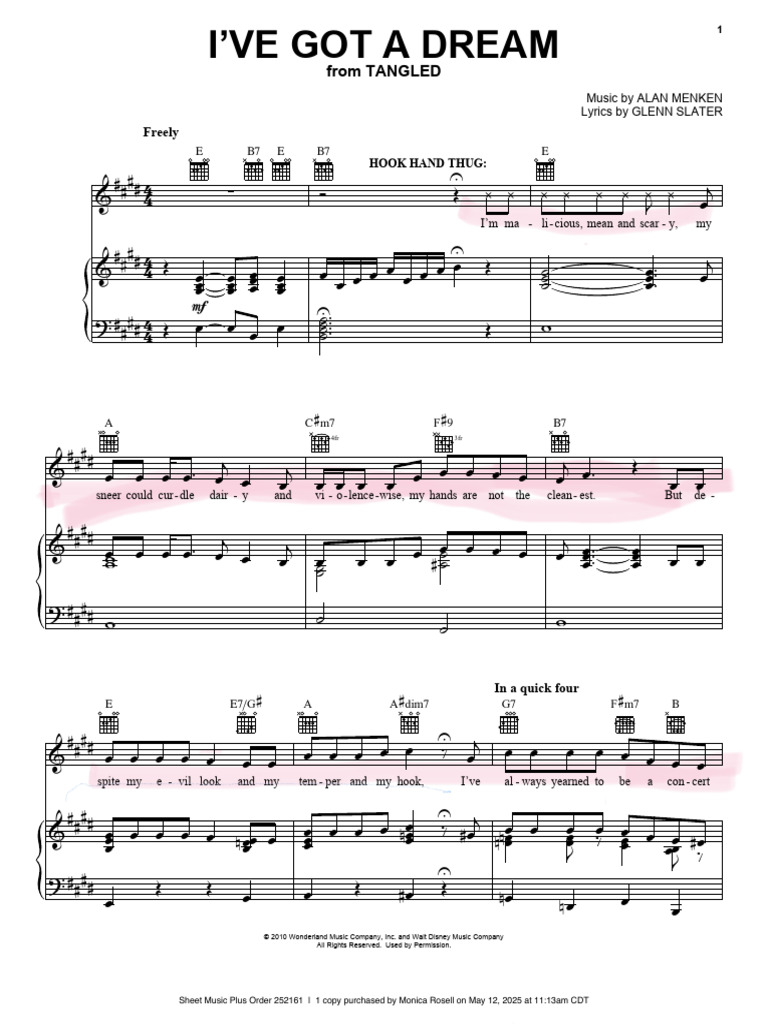 Ive Got a Dream From Tangled | PDF | The Walt Disney Company