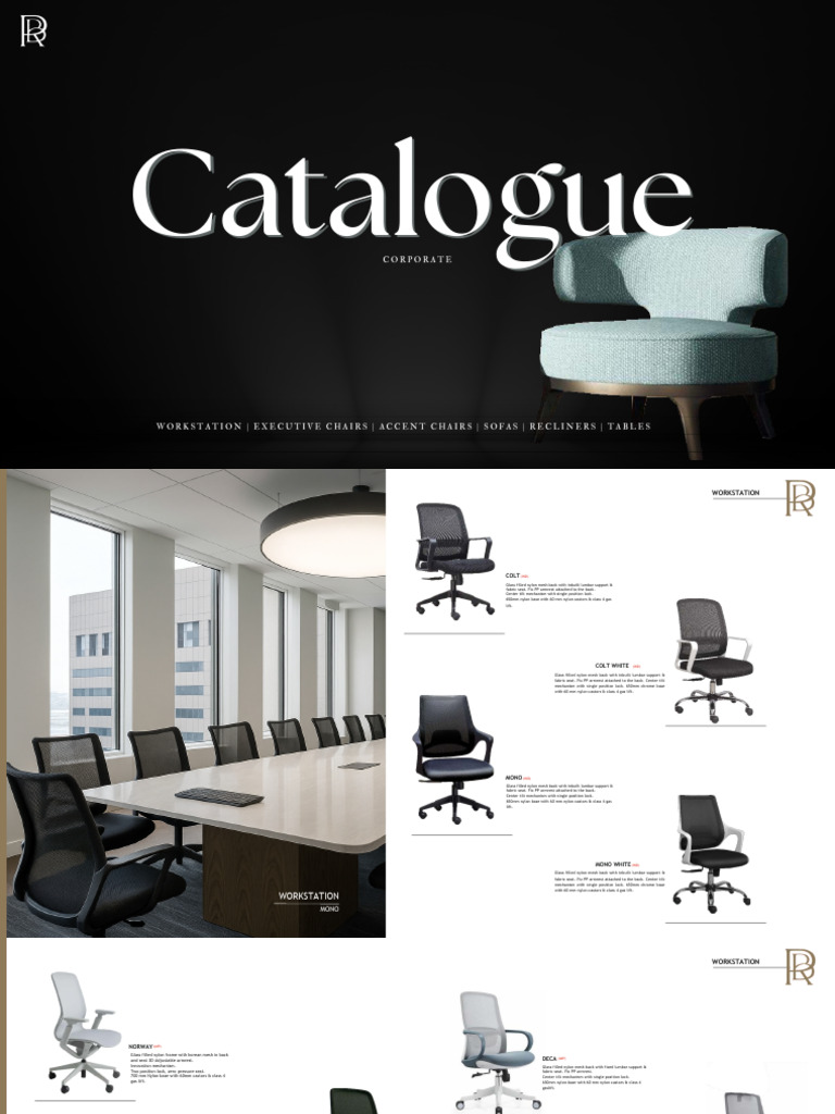 RB Interior - Corporate Catalogue 2025 | PDF | Chair | Materials
