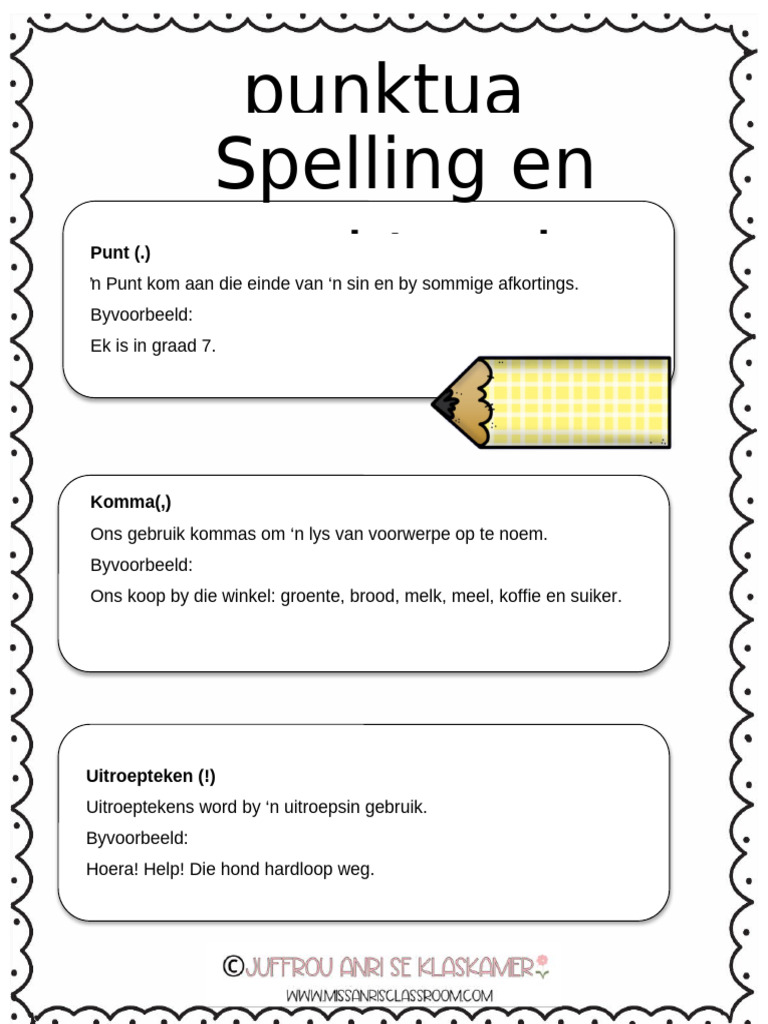 Punktuasie | PDF