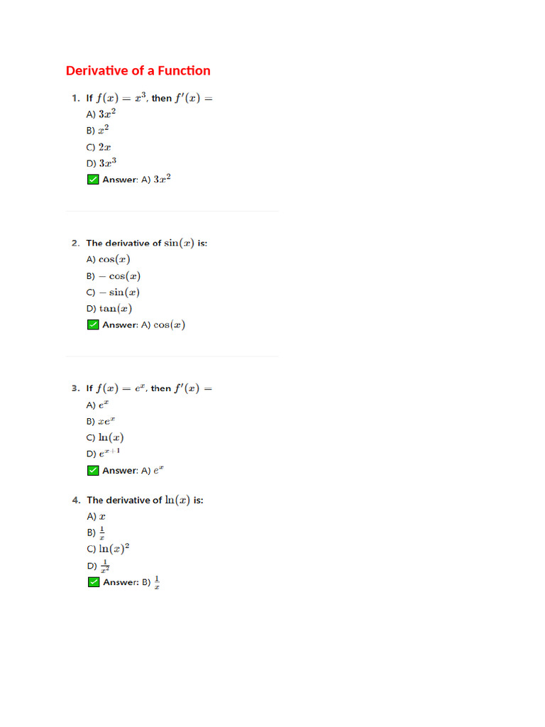 Understanding Derivatives and Differentiation | PDF