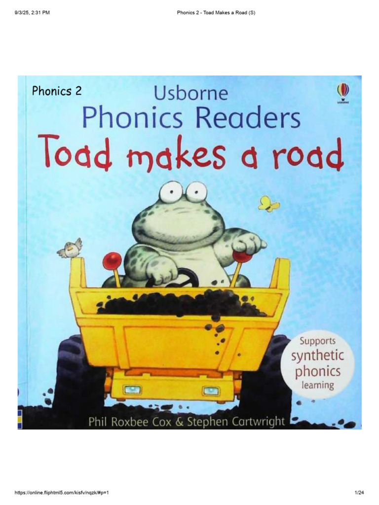 Phonics 2 - Toad Makes A Road (S) | PDF