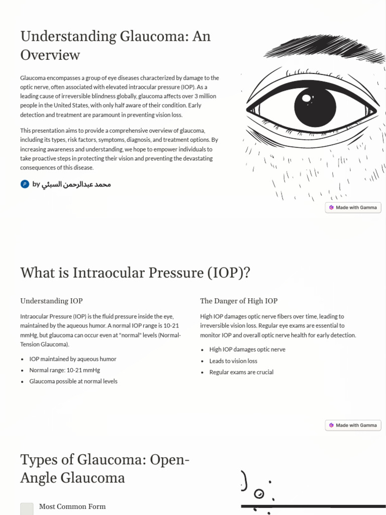 Understanding Glaucoma An Overview | PDF | Glaucoma | Ophthalmology