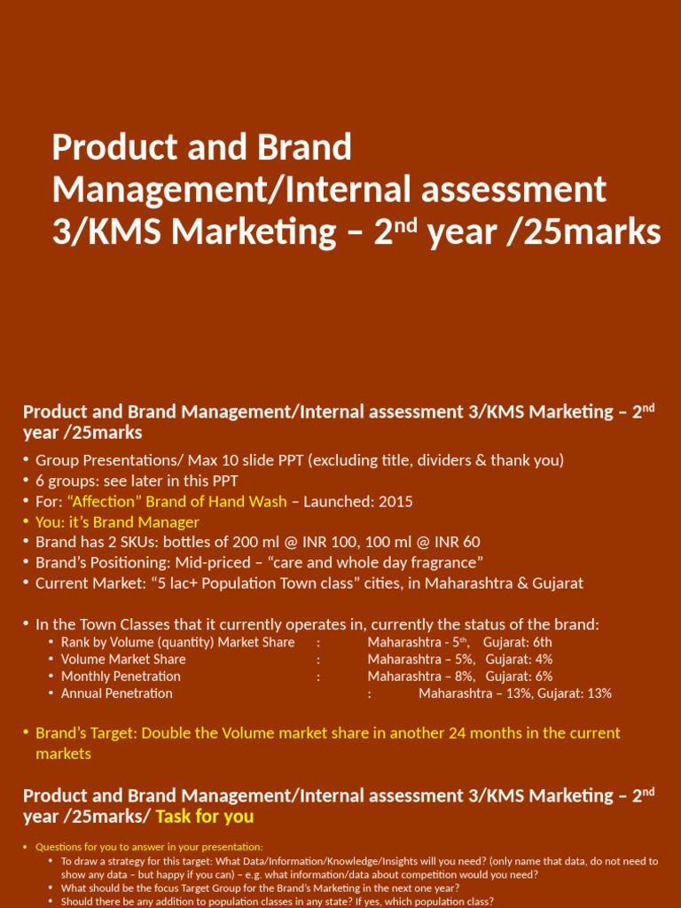 KMS Brand Management Asssessment 3 | PDF | Brand | Marketing