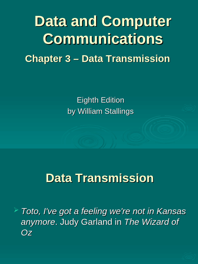 Data Transmission Concepts Explained | PDF | Transmission Medium | Waves