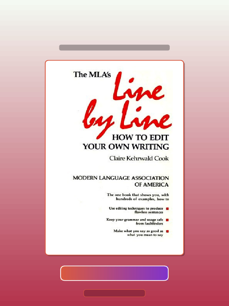Line by Line How To Edit Your Own Writing PDF Testbank | PDF | Science ...