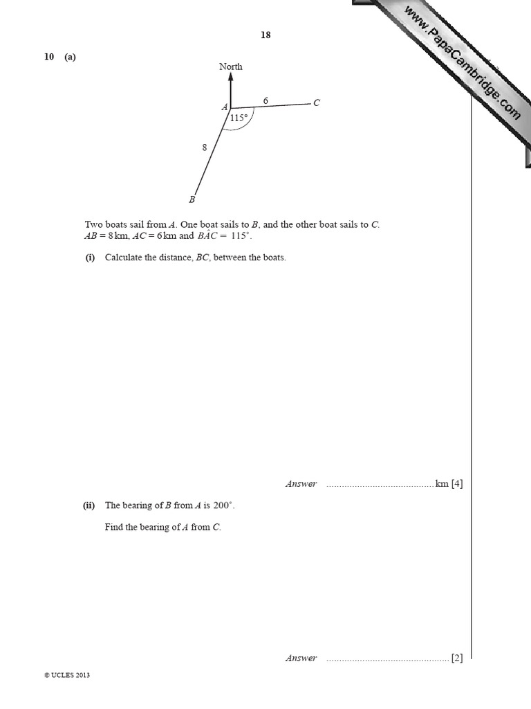 Geometry and Trigonometry Exam Questions | PDF | Geometry | Euclidean ...