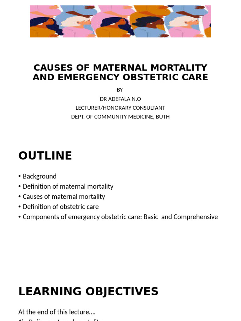 Main Causes of Maternal Mortality | PDF | Maternal Death | Childbirth