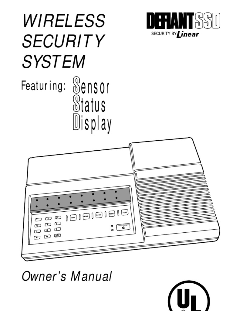 Defiant SSD Security System Manual | Security Alarm | Automation