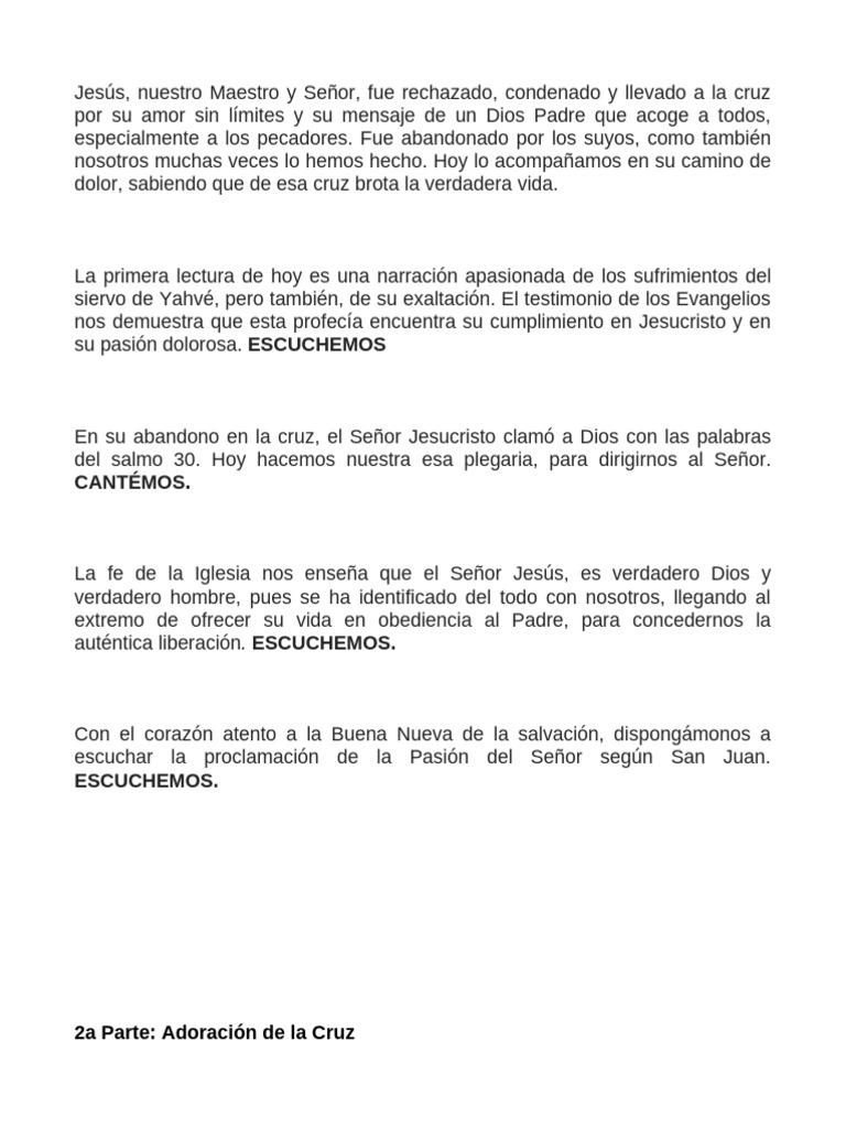 Bienvenidos queridos hermanos 18042025 Viernes Santo | PDF