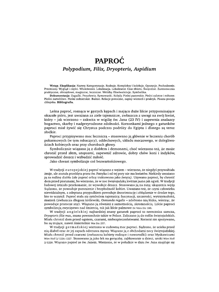 Paproc Kwiat Paproci | PDF